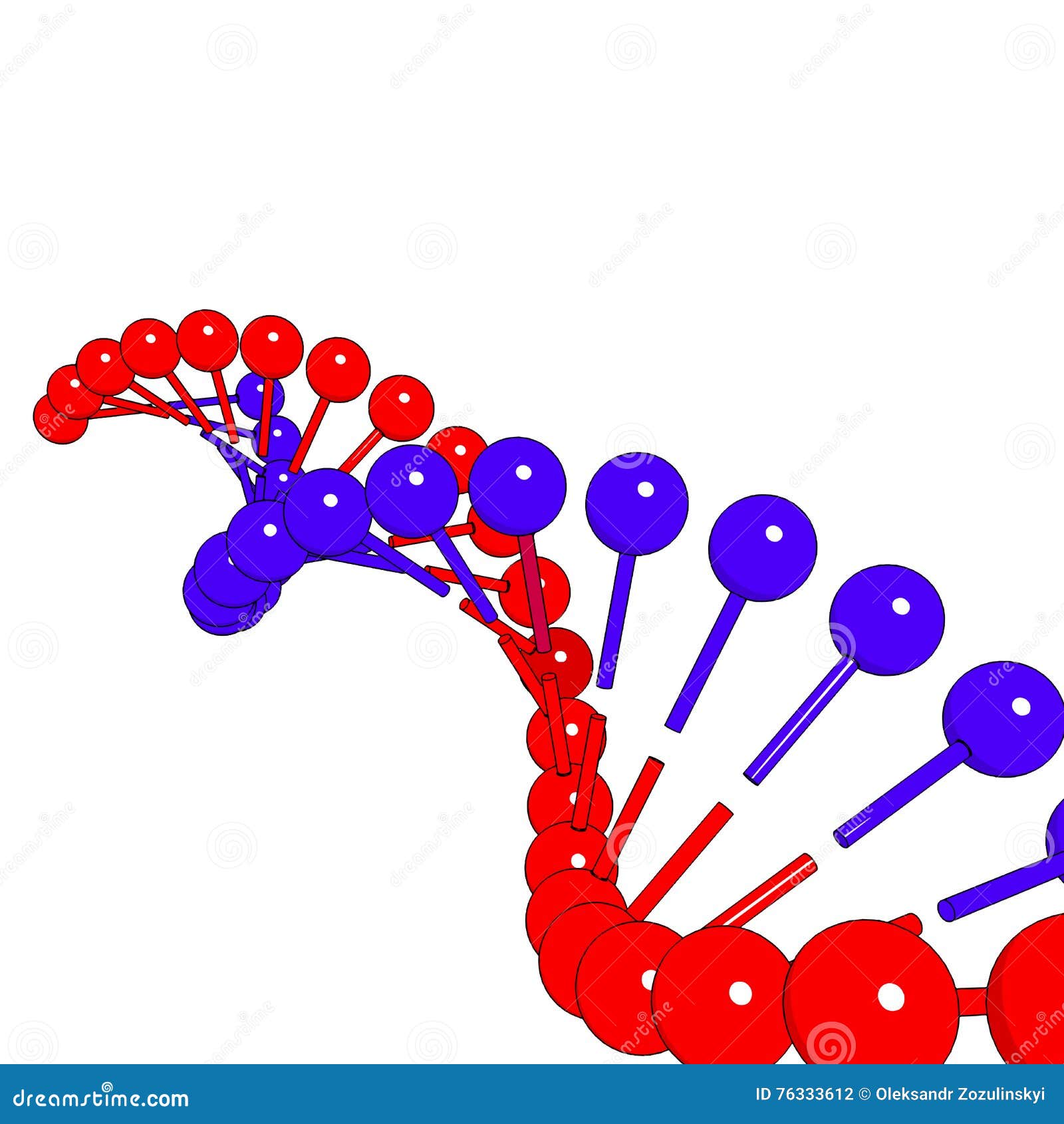 DNA Molecule on White Background Vector Image Stock Vector ...
