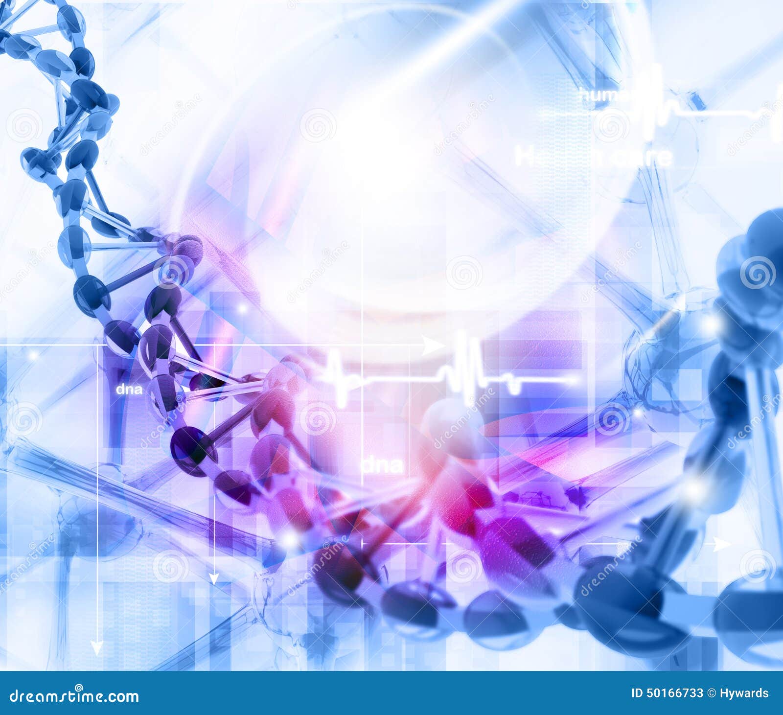 DNA molecules background stock illustration. Illustration of clone ...