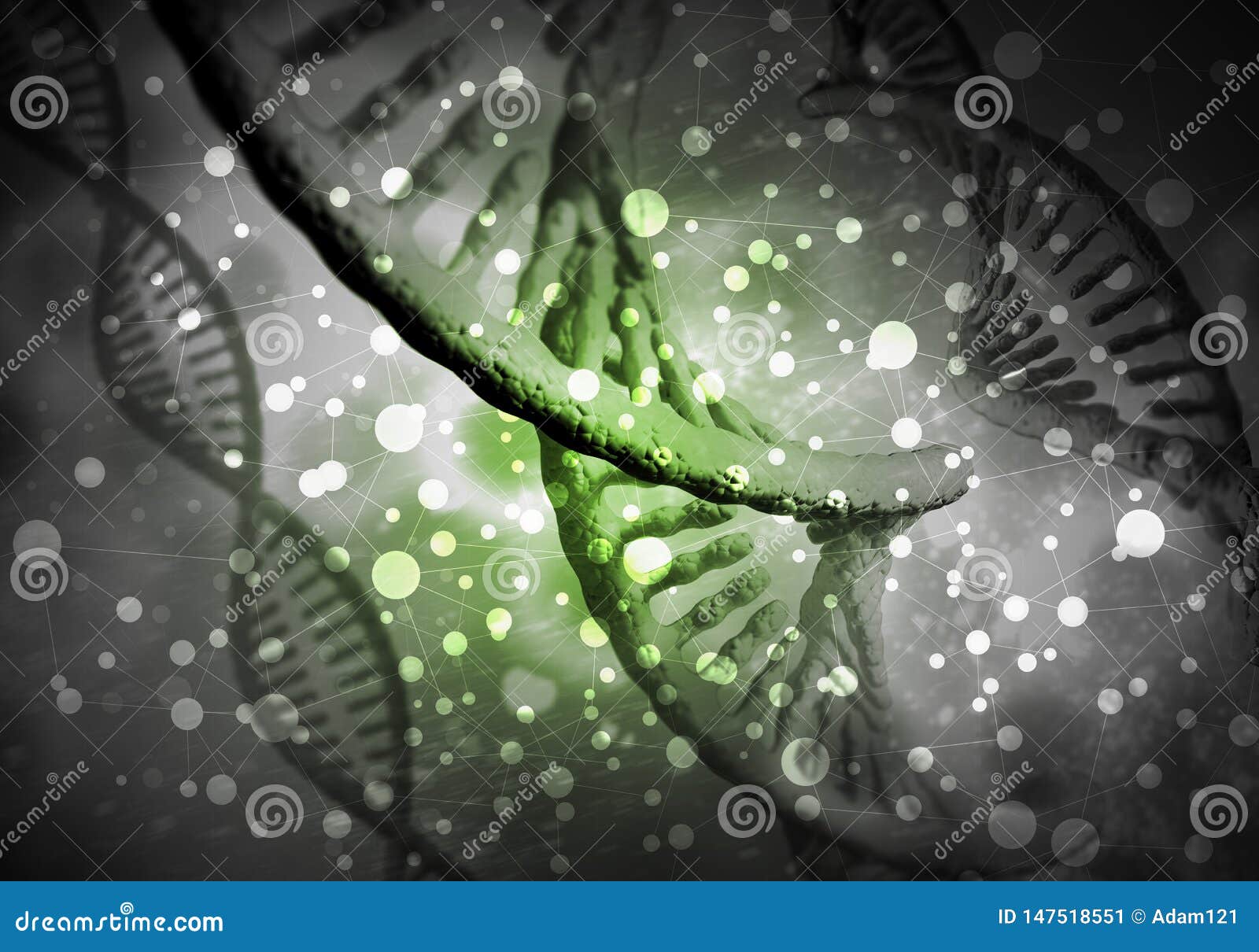 DNA molecules background stock illustration. Illustration of genetic ...
