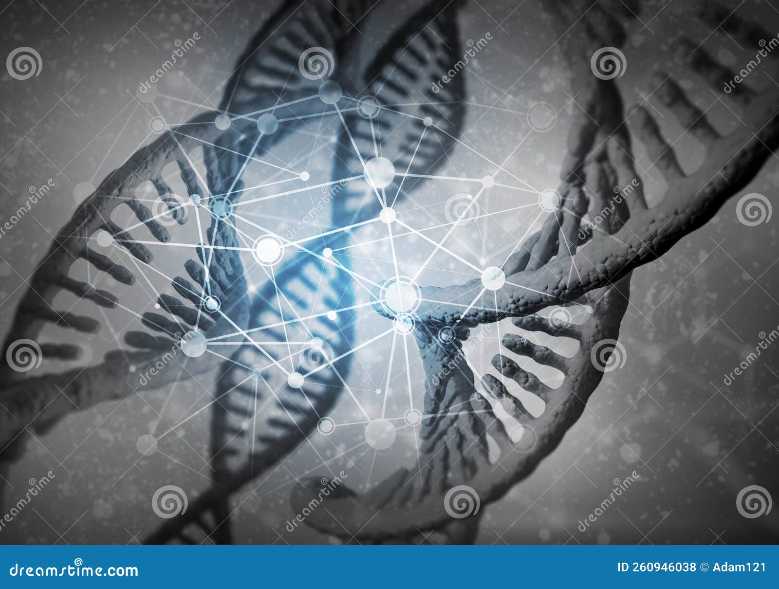 DNA molecules background stock illustration. Illustration of molecule ...