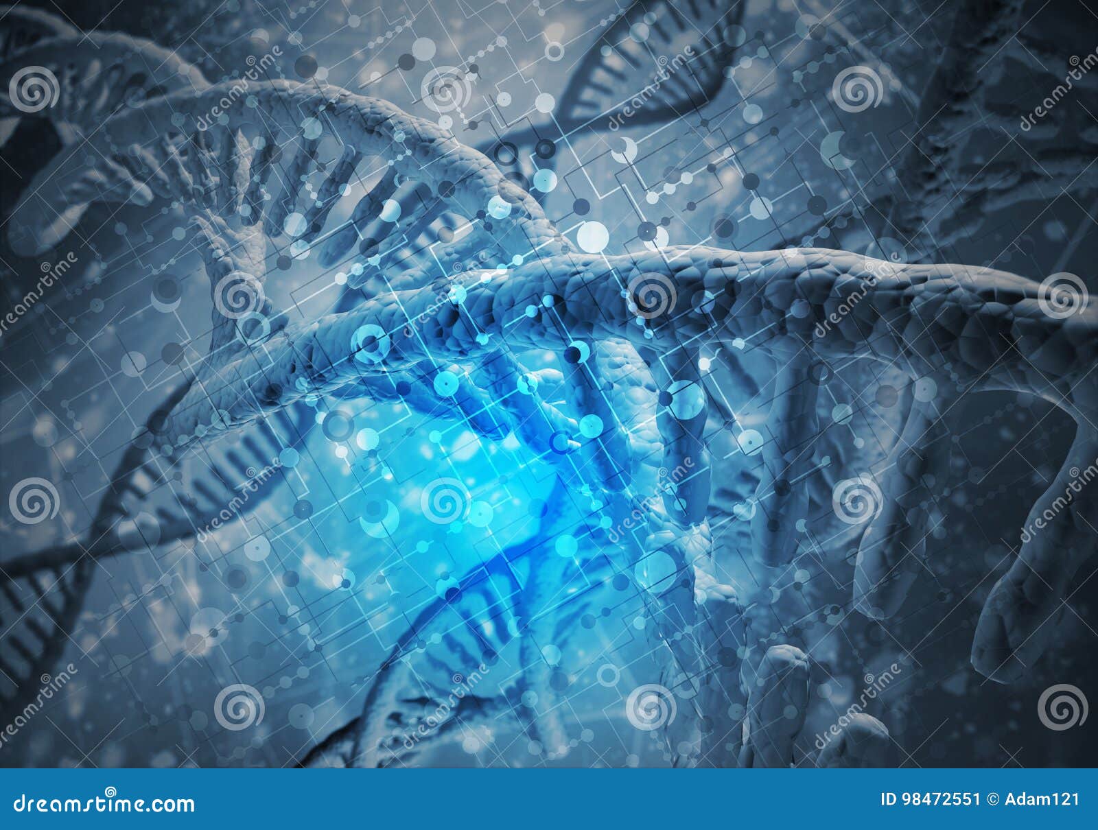 DNA molecules background stock image. Image of chemistry - 98472551