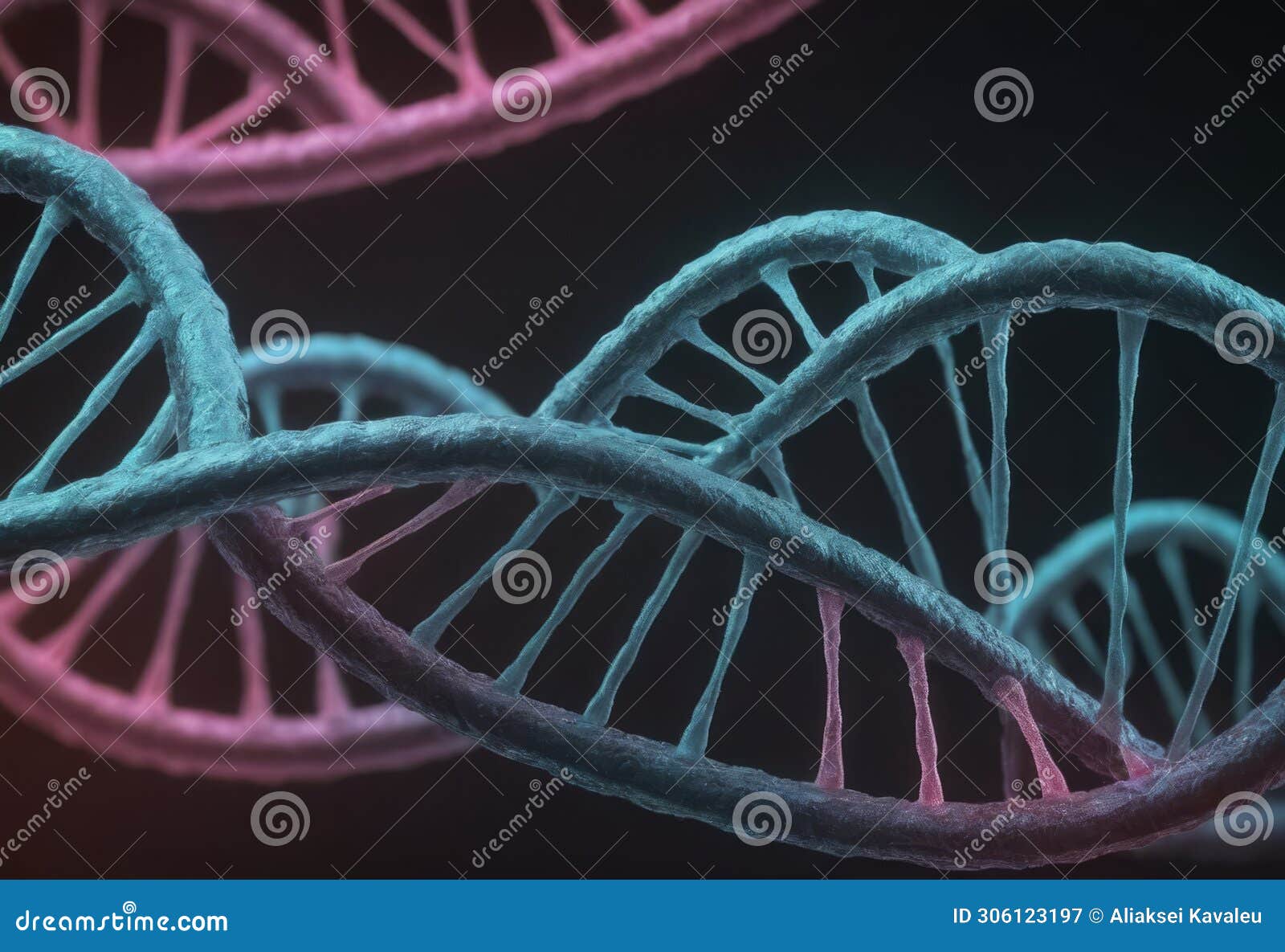 DNA Molecules on the Beautiful Backdrop Stock Image - Image of ...