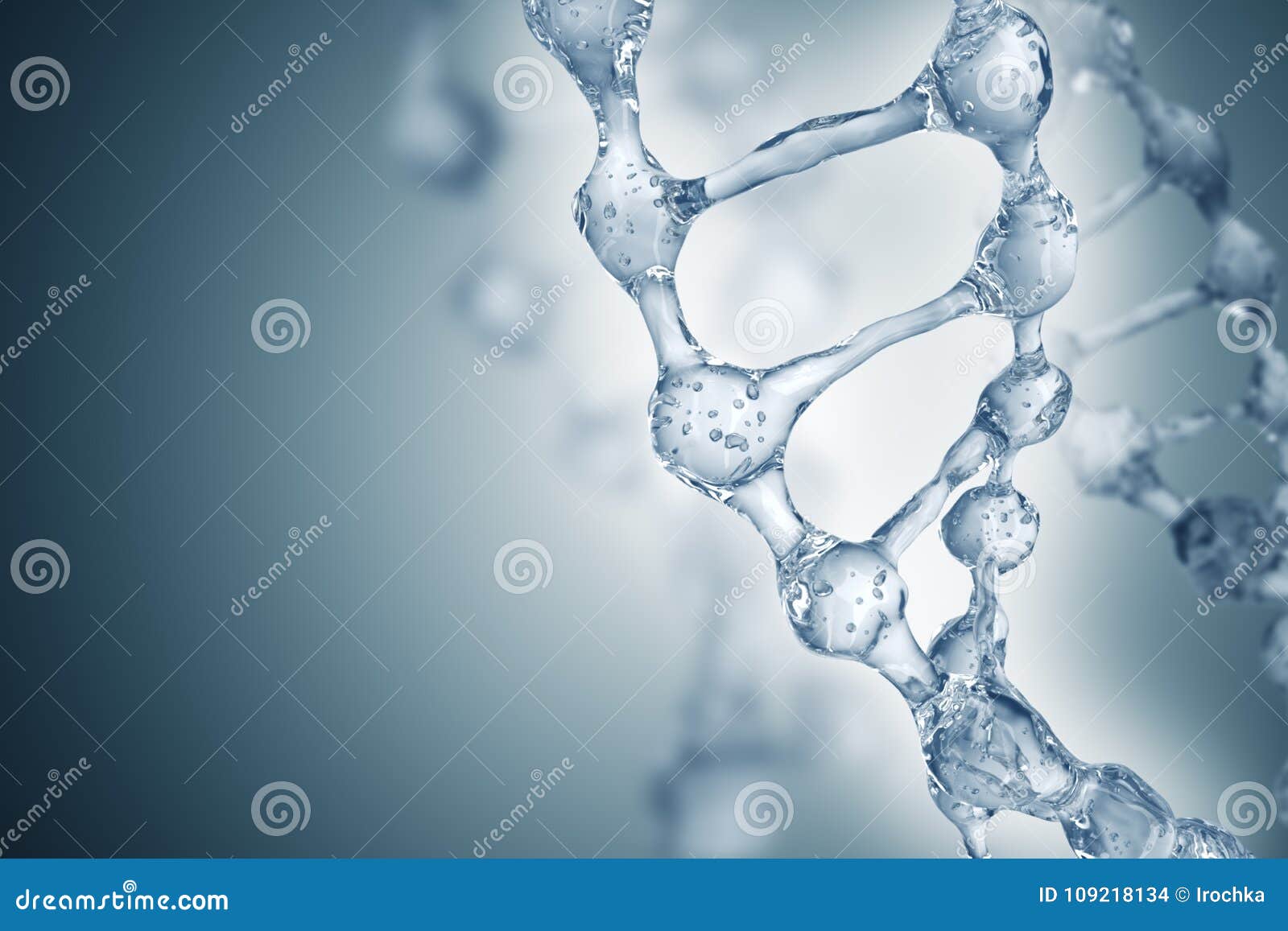 DNA Molecules on the Beautiful Backdrop Stock Illustration ...