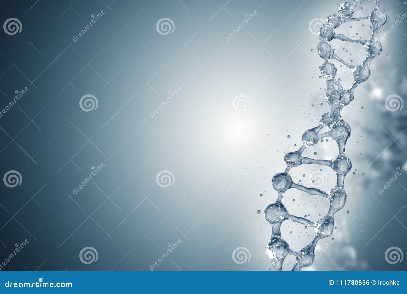 DNA Molecules on the Beautiful Backdrop Stock Illustration ...