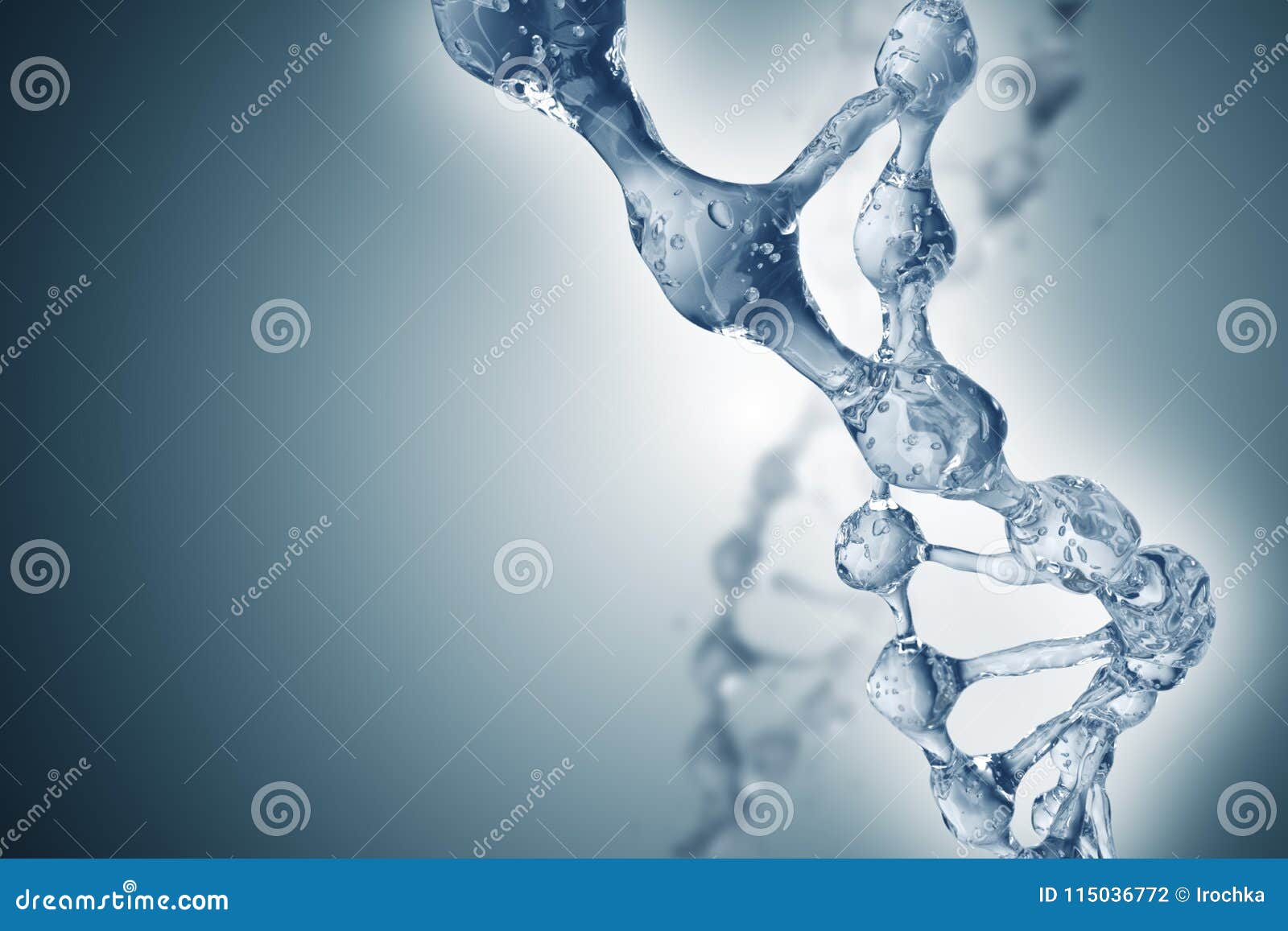 DNA Molecules on the Beautiful Backdrop Stock Illustration ...