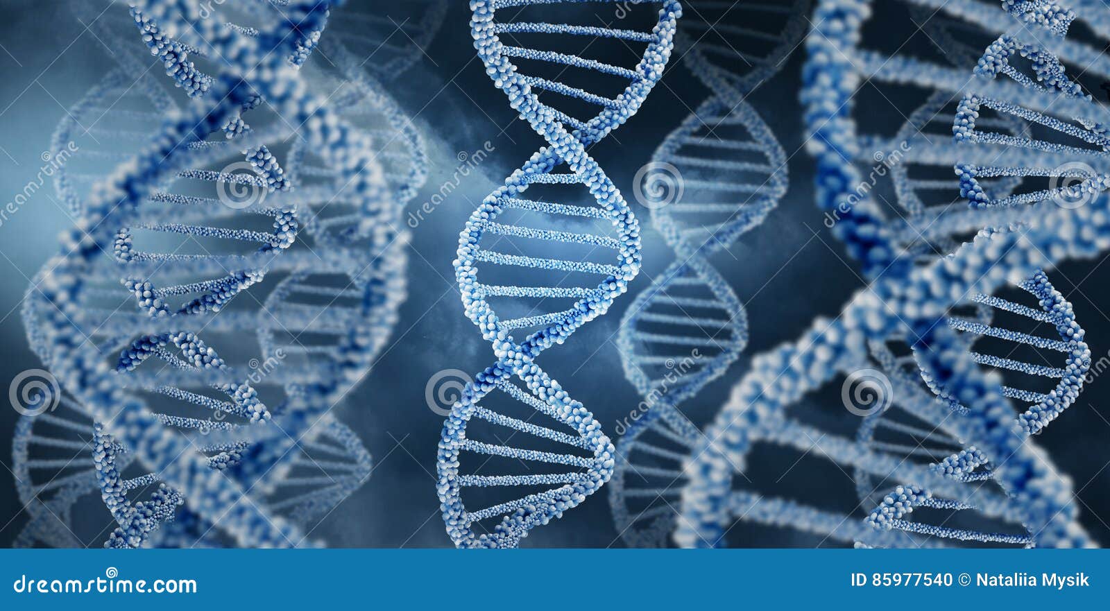 DNA Molecules Concept Background Illustration. Stock Photo - Image of ...