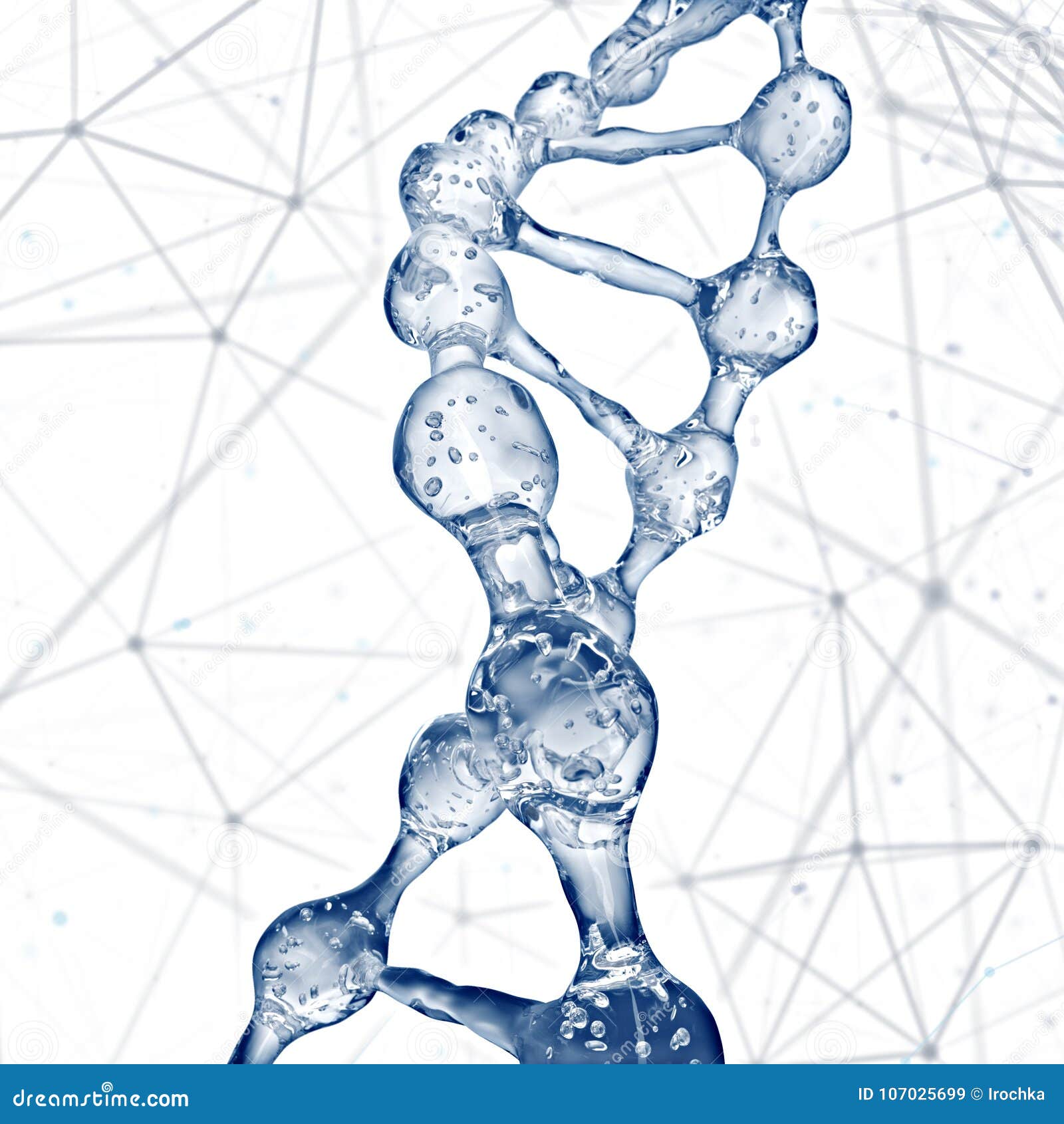 DNA Molecules Design Illustration. Stock Image - Image of laboratory ...