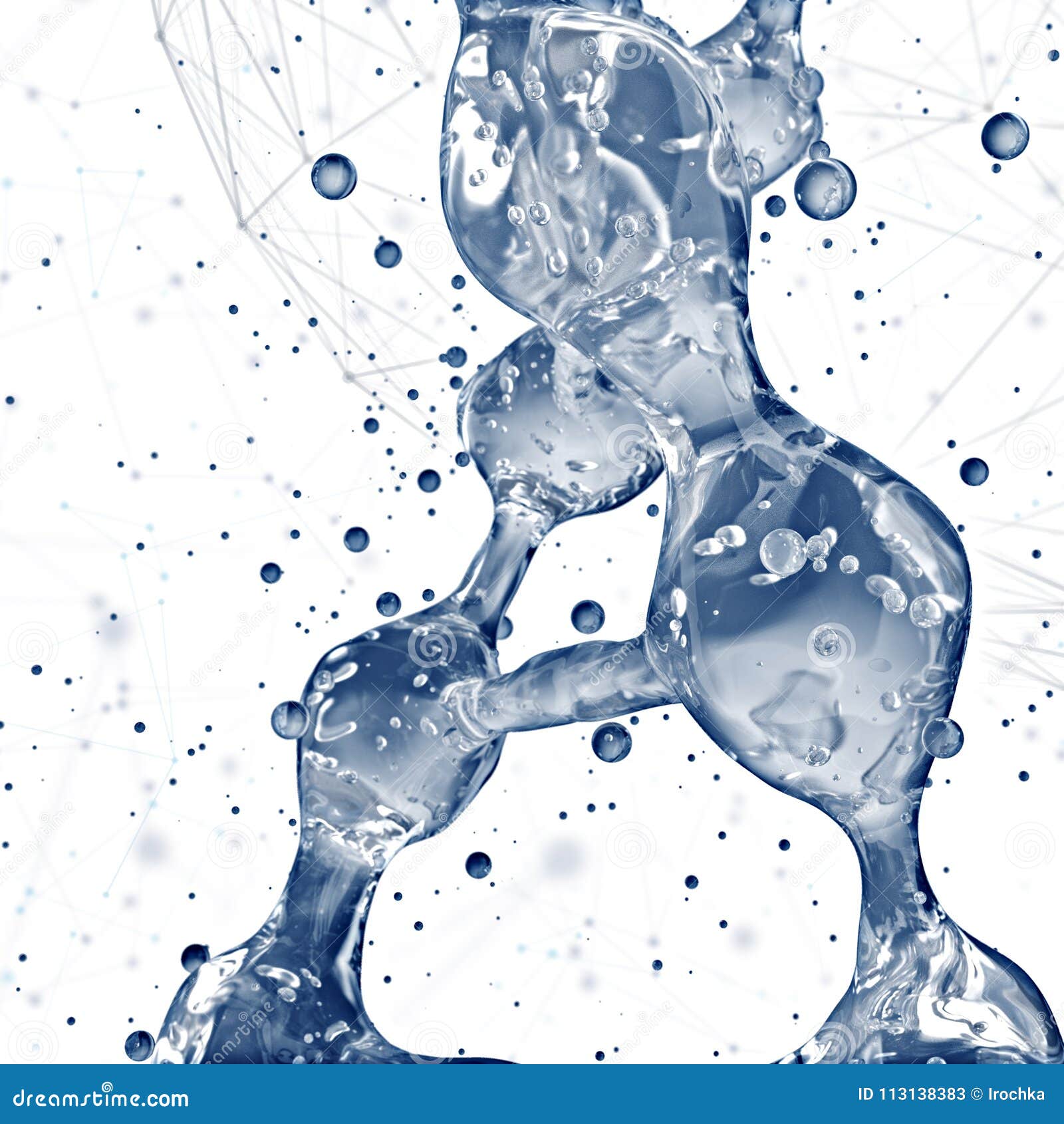 DNA Molecules Design Illustration. Stock Illustration - Illustration of ...