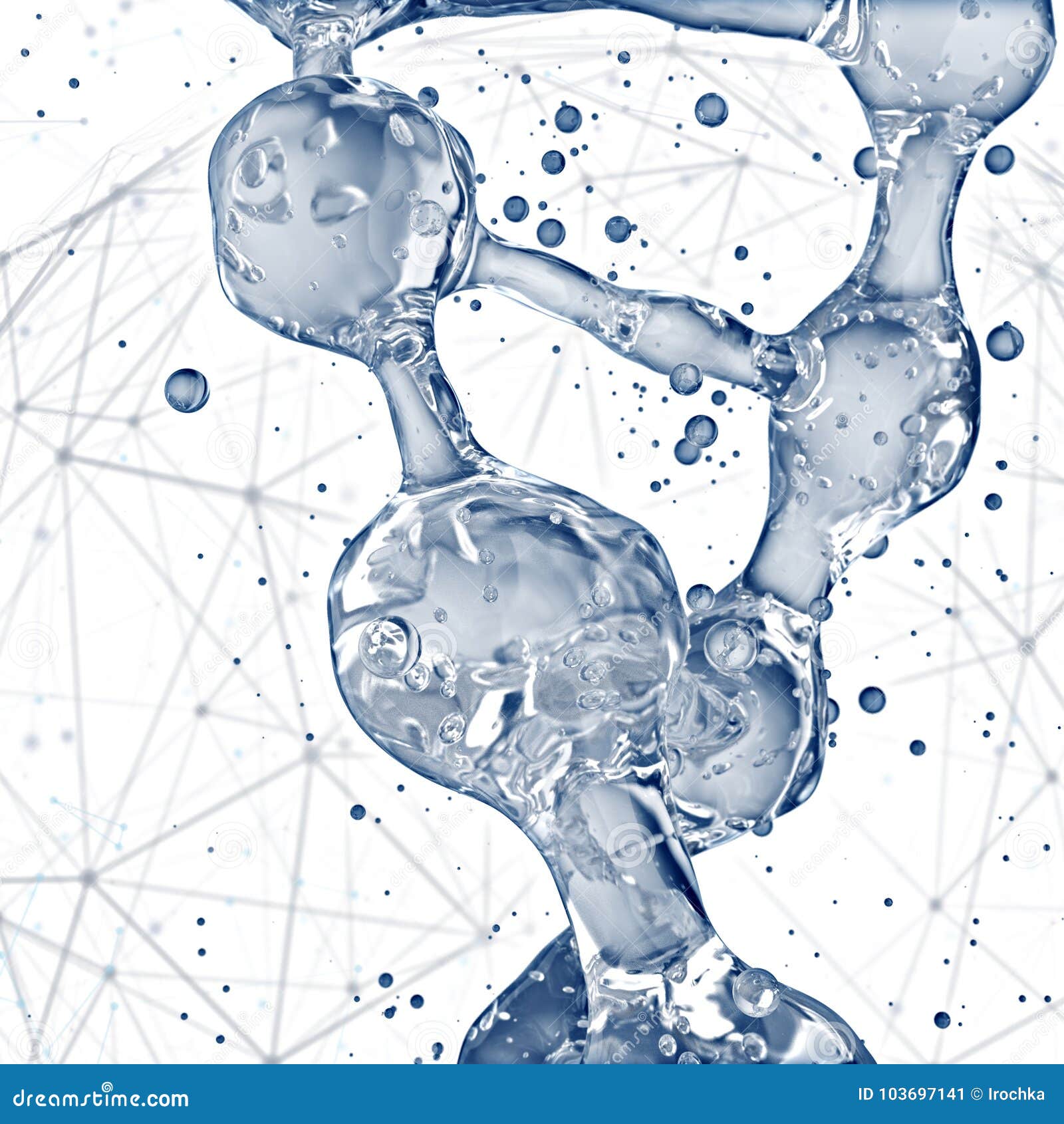 DNA Molecules Design Illustration. Stock Illustration - Illustration of ...