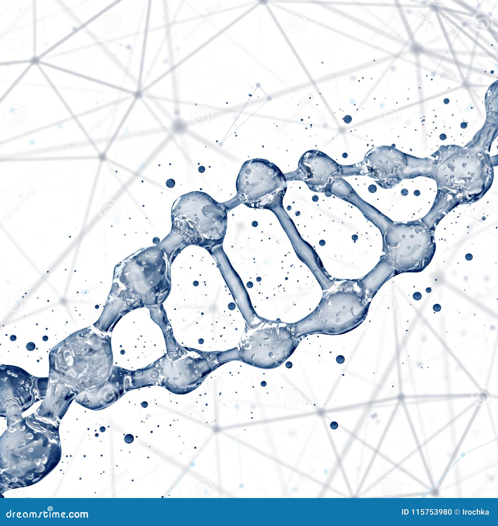 DNA Molecules Design Illustration. Stock Illustration - Illustration of ...