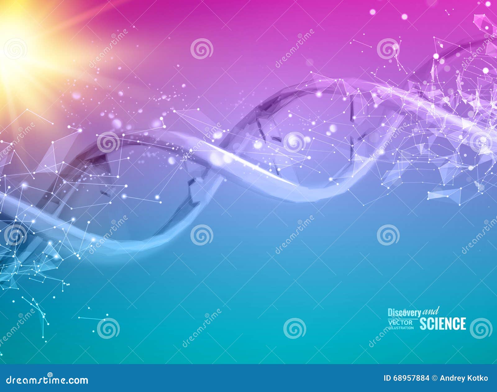 DNA Molecules Of Poligons. Vector Illustration | CartoonDealer.com ...