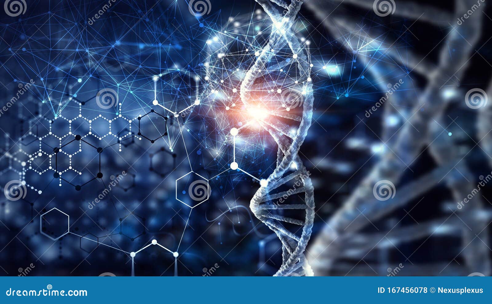 Biotechnology Digital Background . Mixed Media Stock Photo - Image of ...