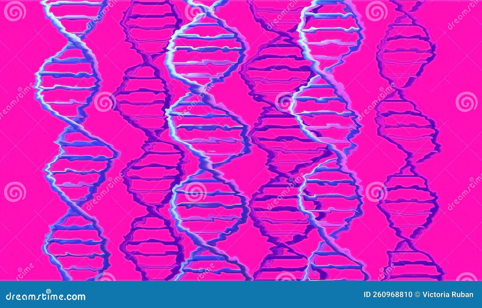 DNA molecules structure stock illustration. Illustration of individual ...