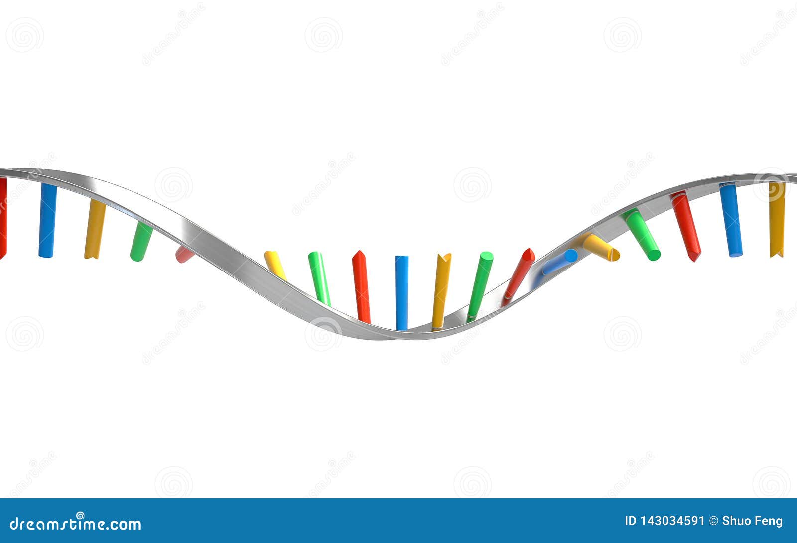 DNA Molecules, Structure of the Genetic Code, 3d Rendering,conceptual ...