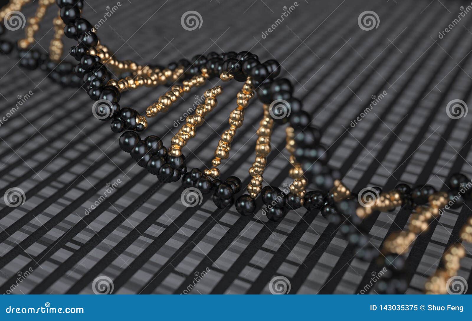 DNA Molecules, Structure of the Genetic Code, 3d Rendering,conceptual ...