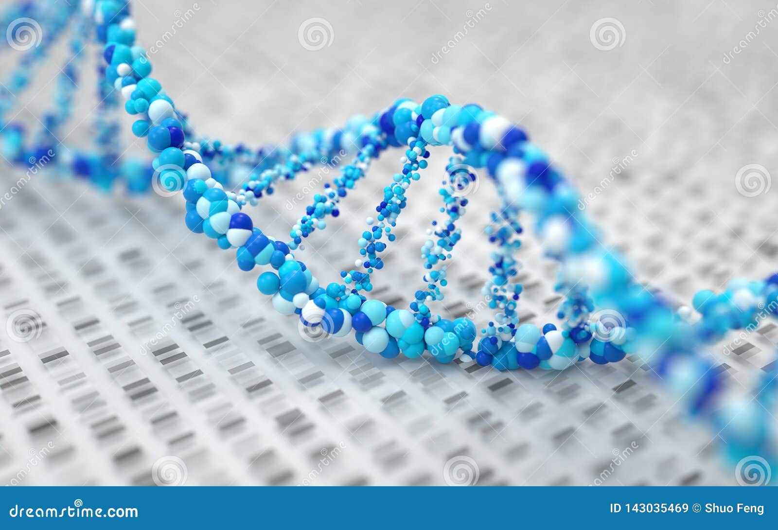 DNA Molecules, Structure of the Genetic Code, 3d Rendering,conceptual ...