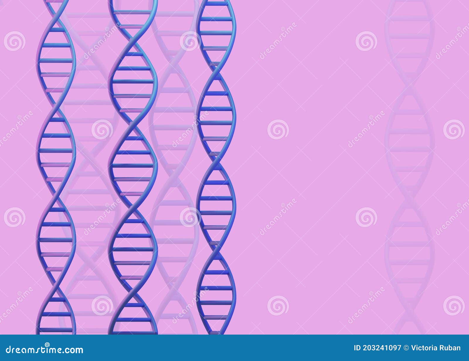 DNA Molecules Structure on Purple Background. Science and Technology ...