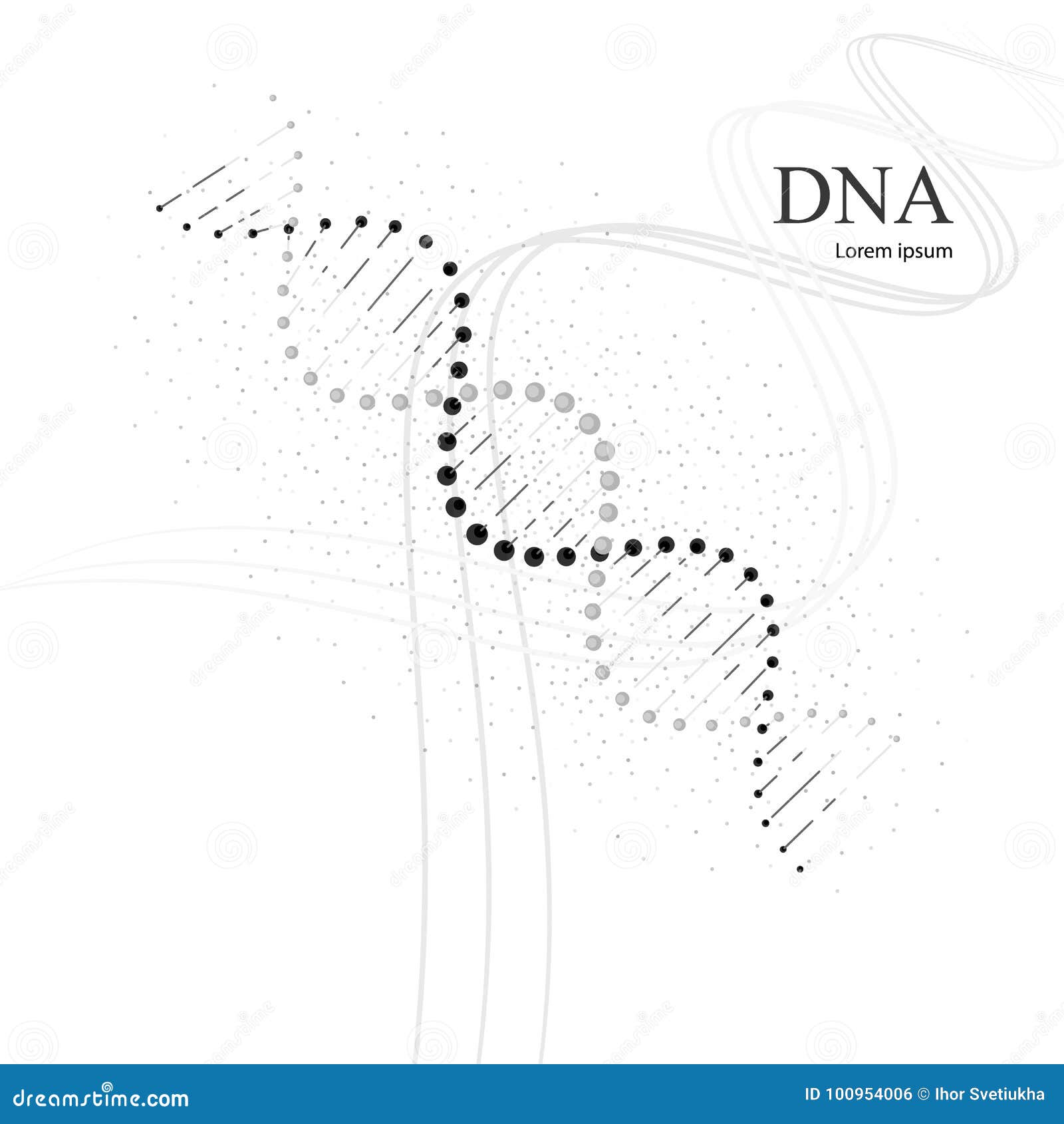 DNA Molecules. Vector Illustration Isolated On White | CartoonDealer ...
