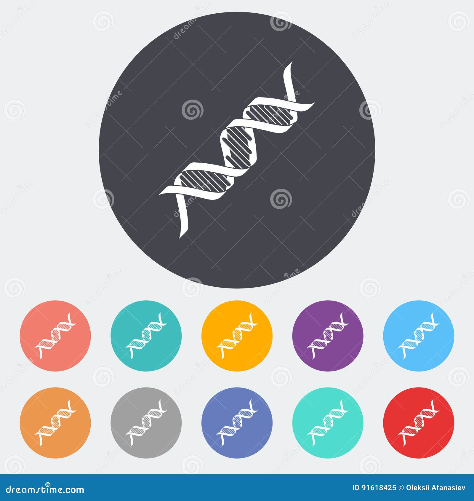 DNA-pictogram vector illustratie. Illustration of chemie - 91618425