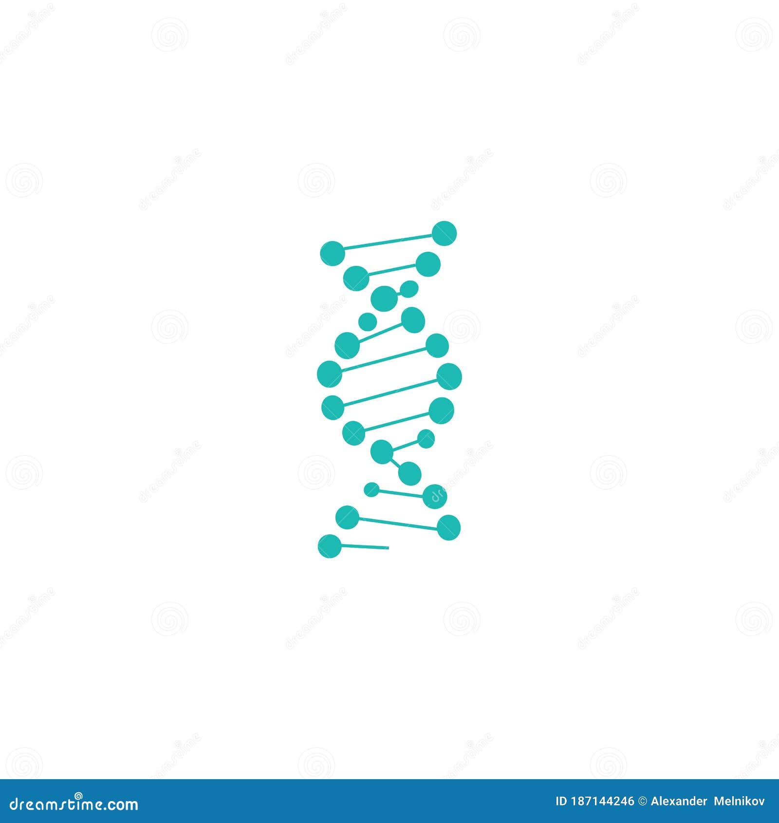 Dna-pictogram. Vectorillustratie Eps 10 Stock Illustratie ...