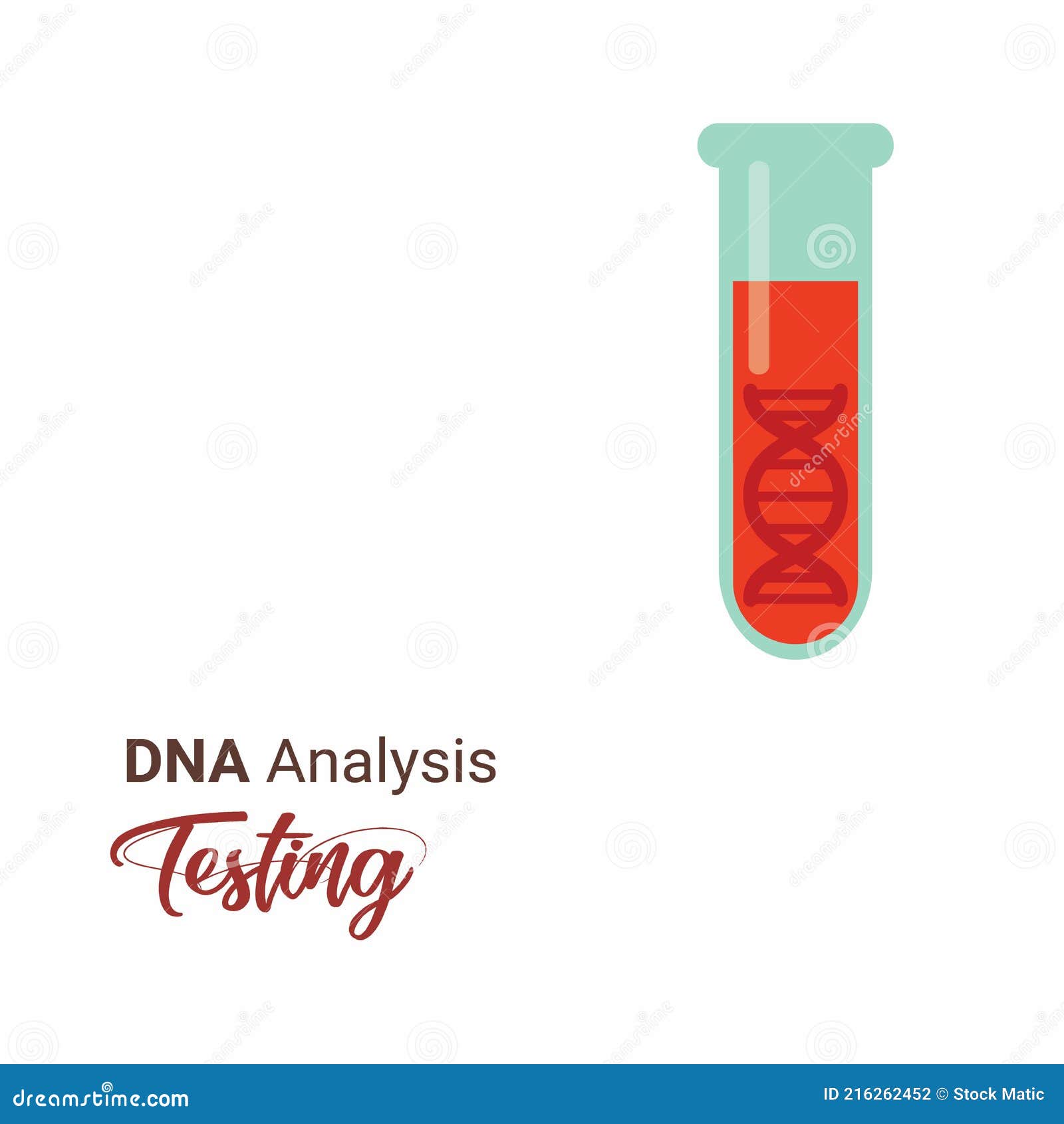 DNA Profiling. Test Tubes with DNA Vector. Isolated DNA Vector ...