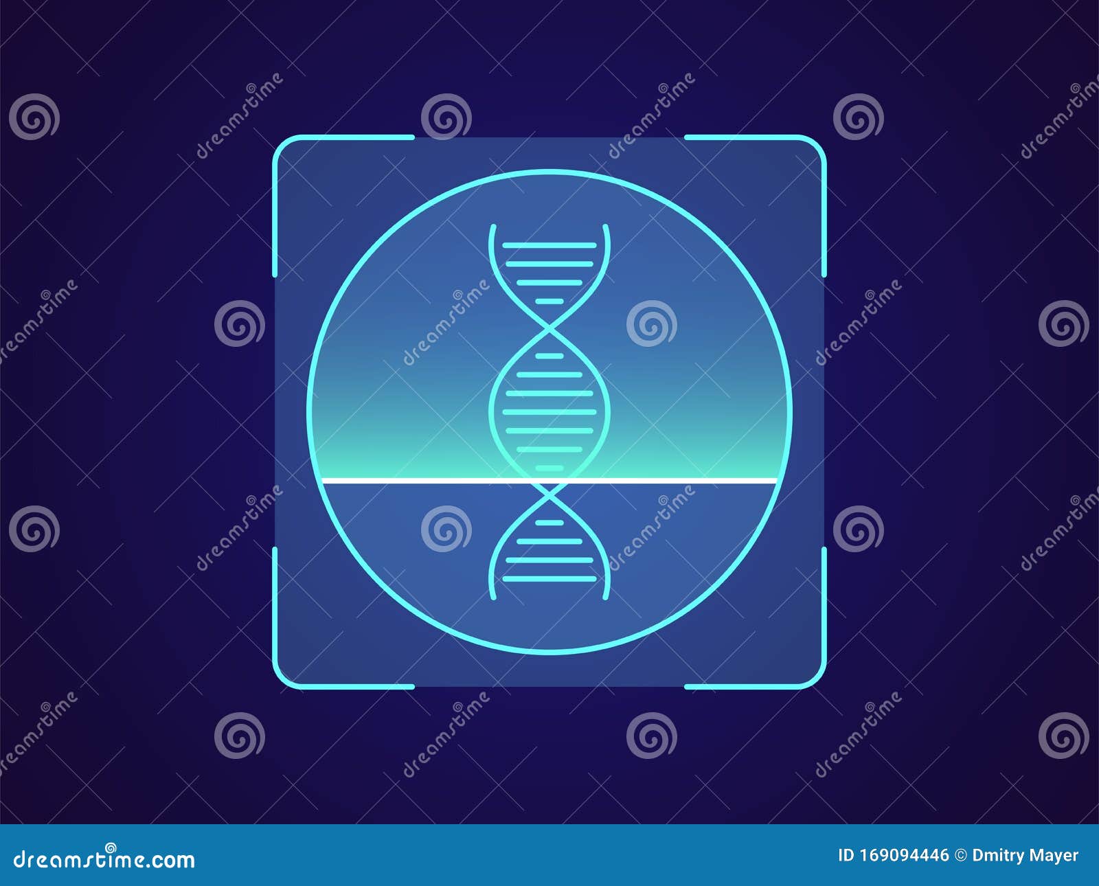 DNA Recognition. Biometric Scanning System for Human Biomaterial, DNA ...