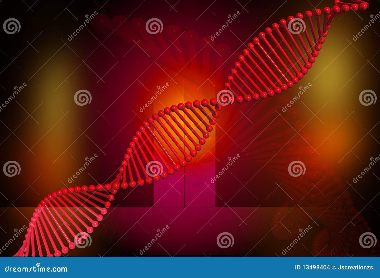 Dna-red stock illustrationer. Illustration av digitalt - 13498404