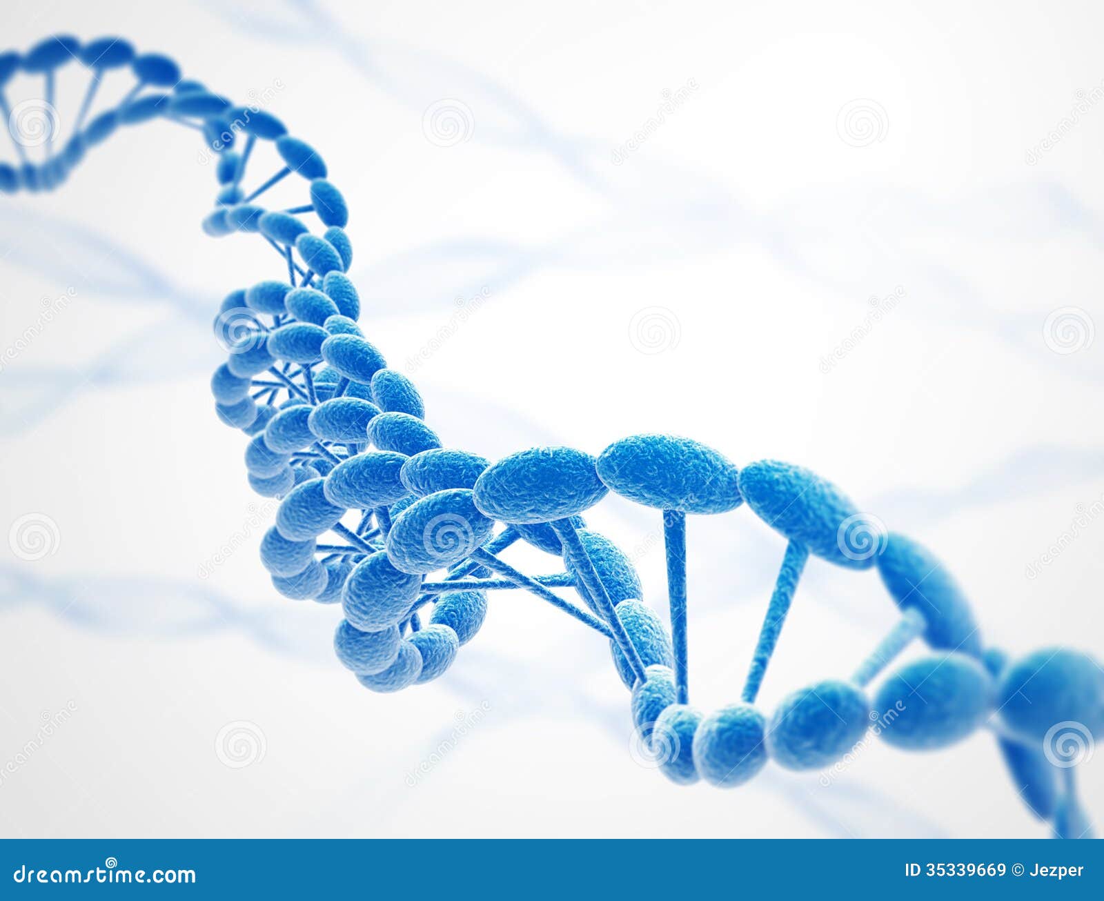 DNA reiht Blau auf stock abbildung. Illustration von medizin - 35339669