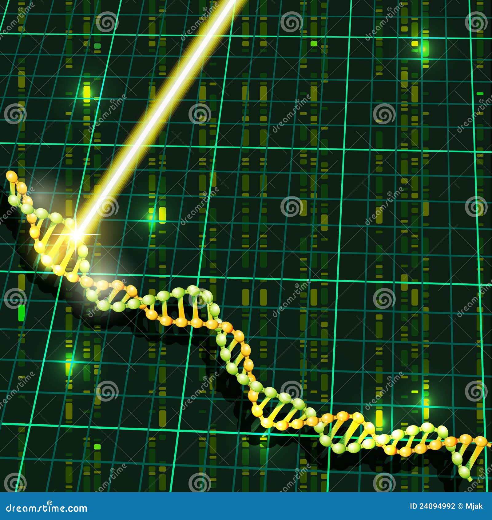 DNA research stock vector. Illustration of biochemistry - 24094992