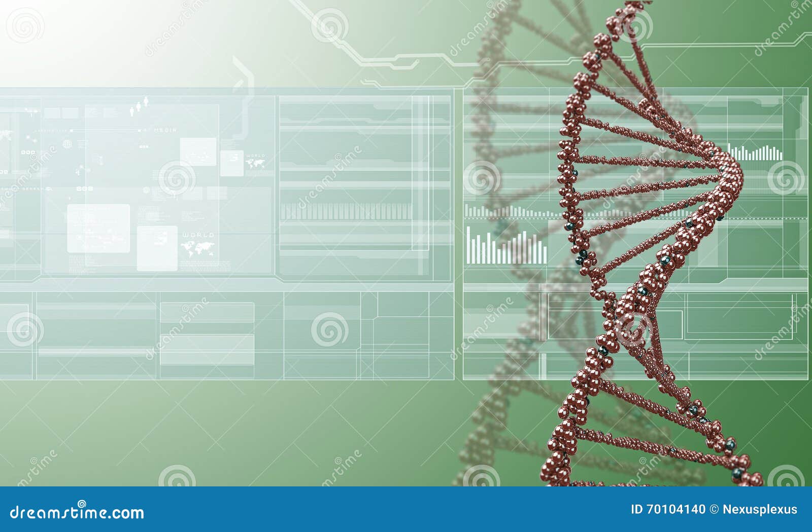 DNA research background stock illustration. Illustration of science ...
