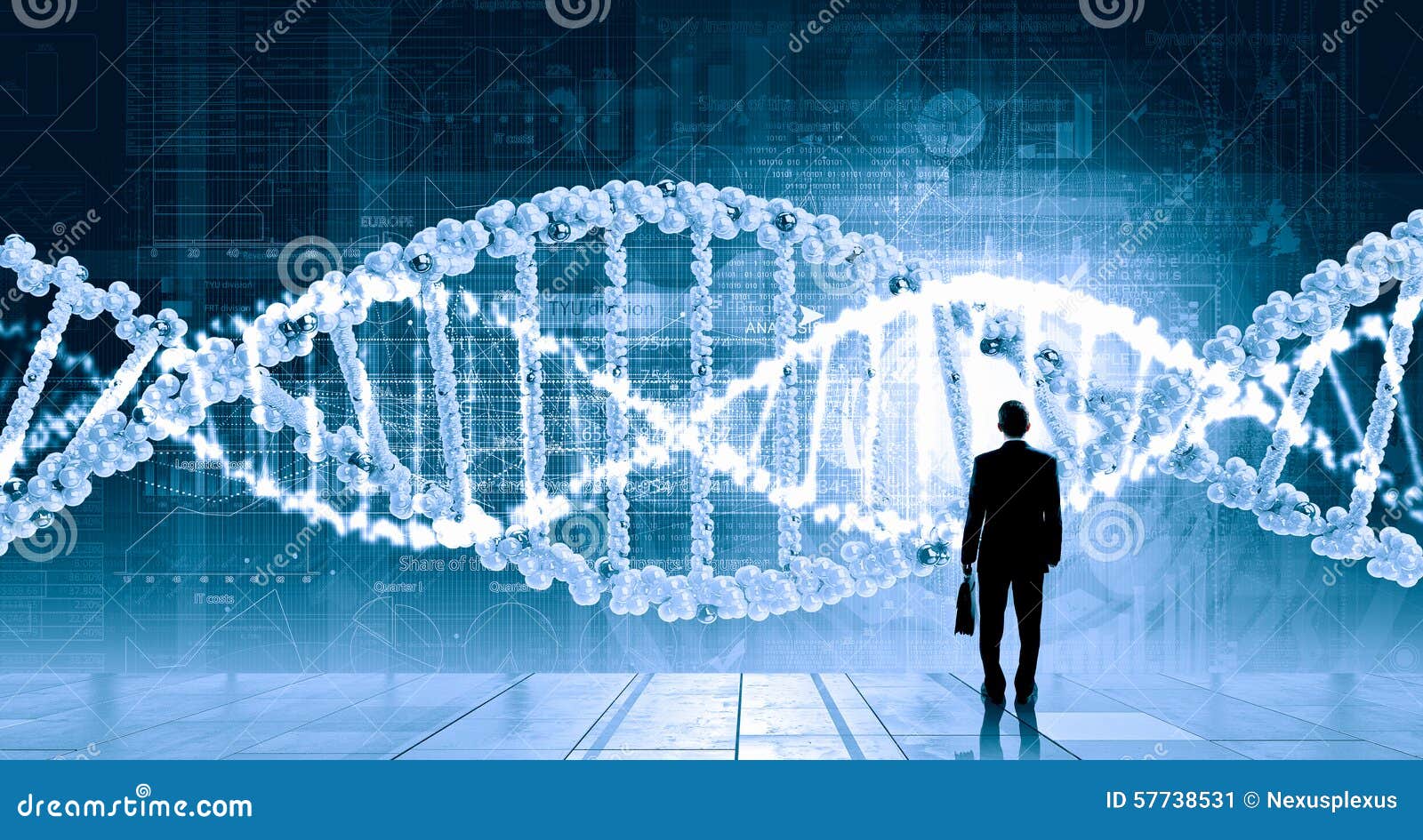 Dna research stock image. Image of smart, molecule, biotechnology ...