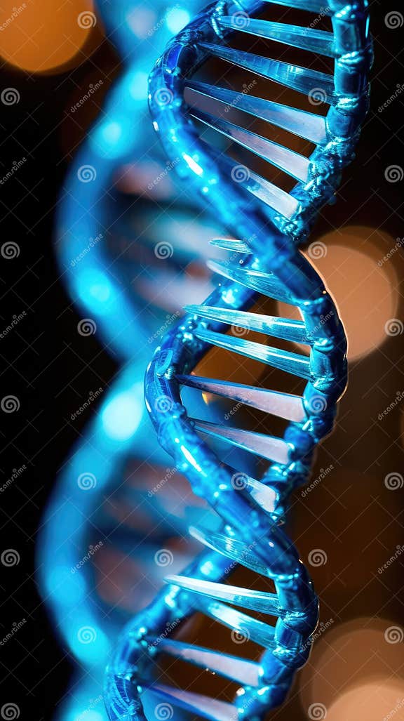 DNA Research Under the Microscope. Genetic Engineering Stock Photo ...