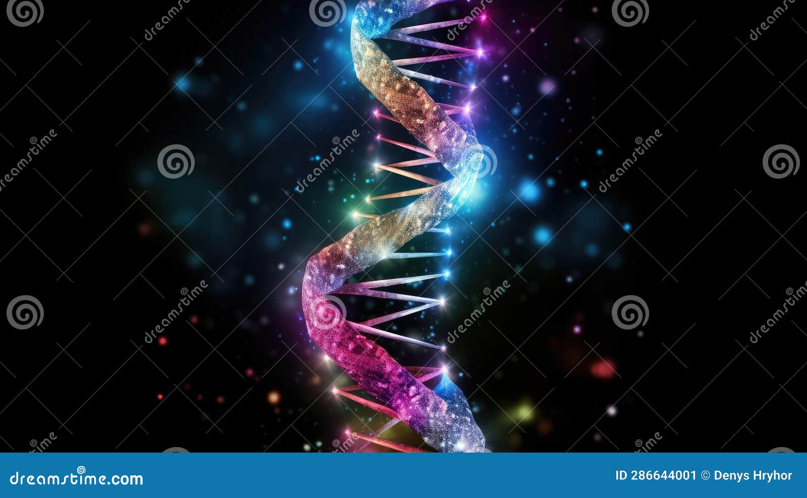 DNA Research Under the Microscope. Genetic Engineering. Laboratory Work ...
