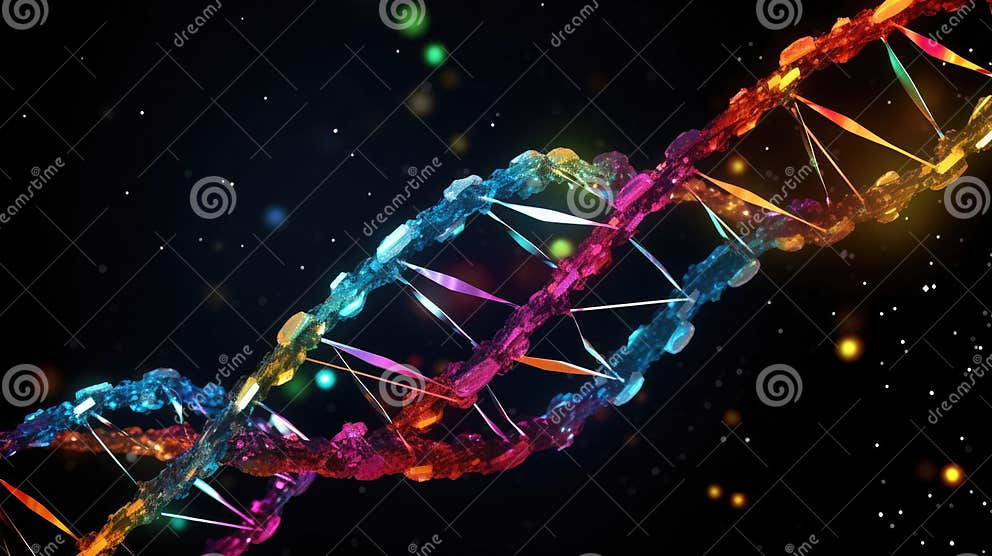 DNA Research Under the Microscope. Genetic Engineering. Laboratory Work ...