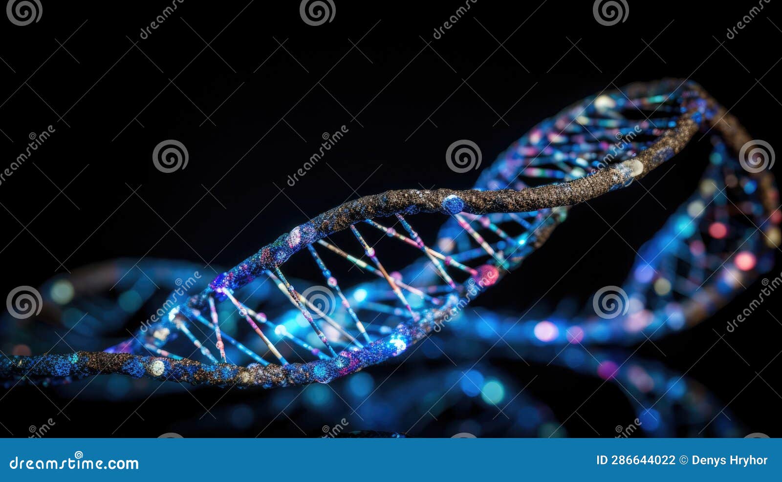 DNA Research Under the Microscope. Genetic Engineering. Laboratory Work ...
