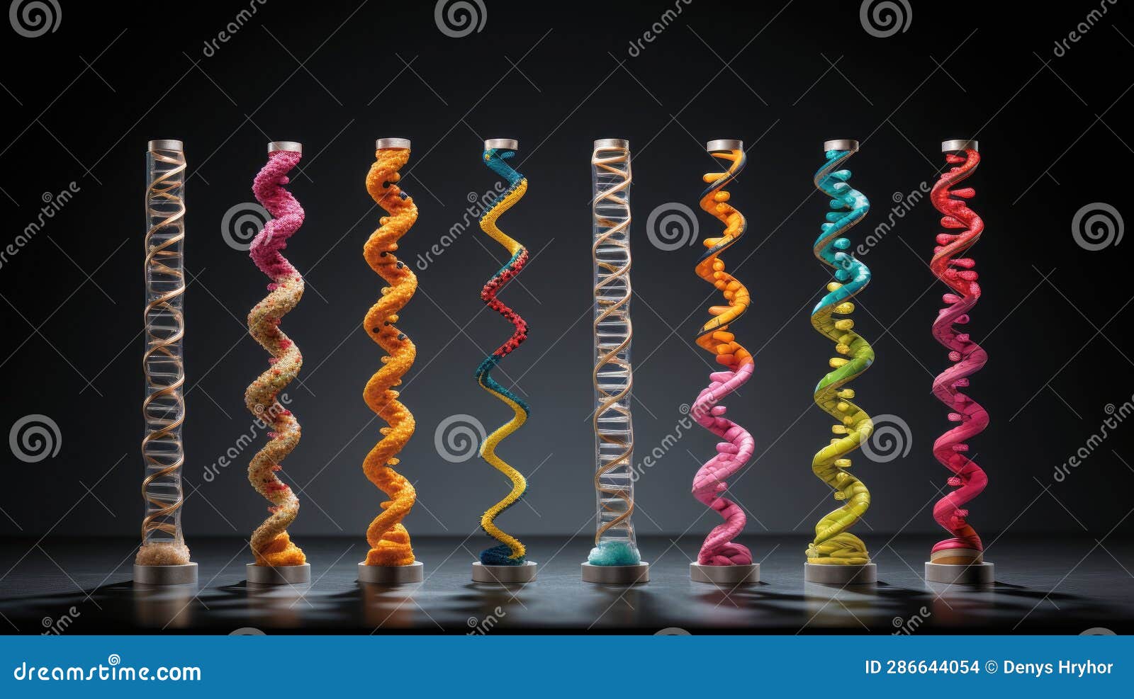 DNA Research Under the Microscope. Genetic Engineering. Laboratory Work ...