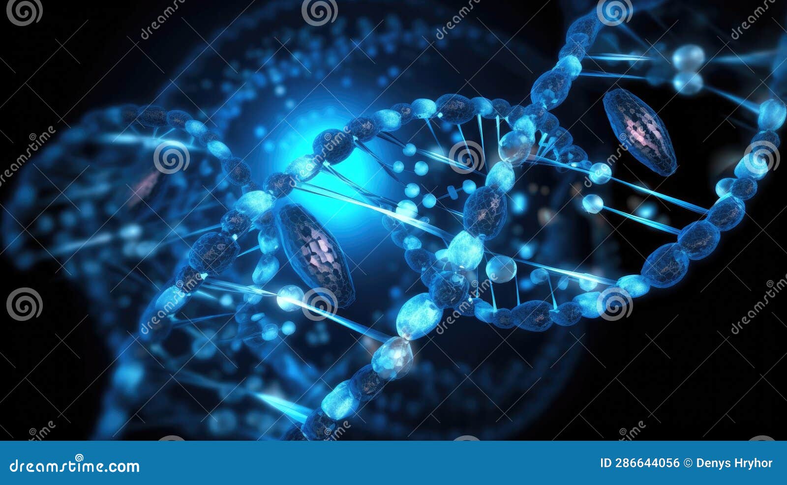 DNA Research Under the Microscope. Genetic Engineering. Laboratory Work ...