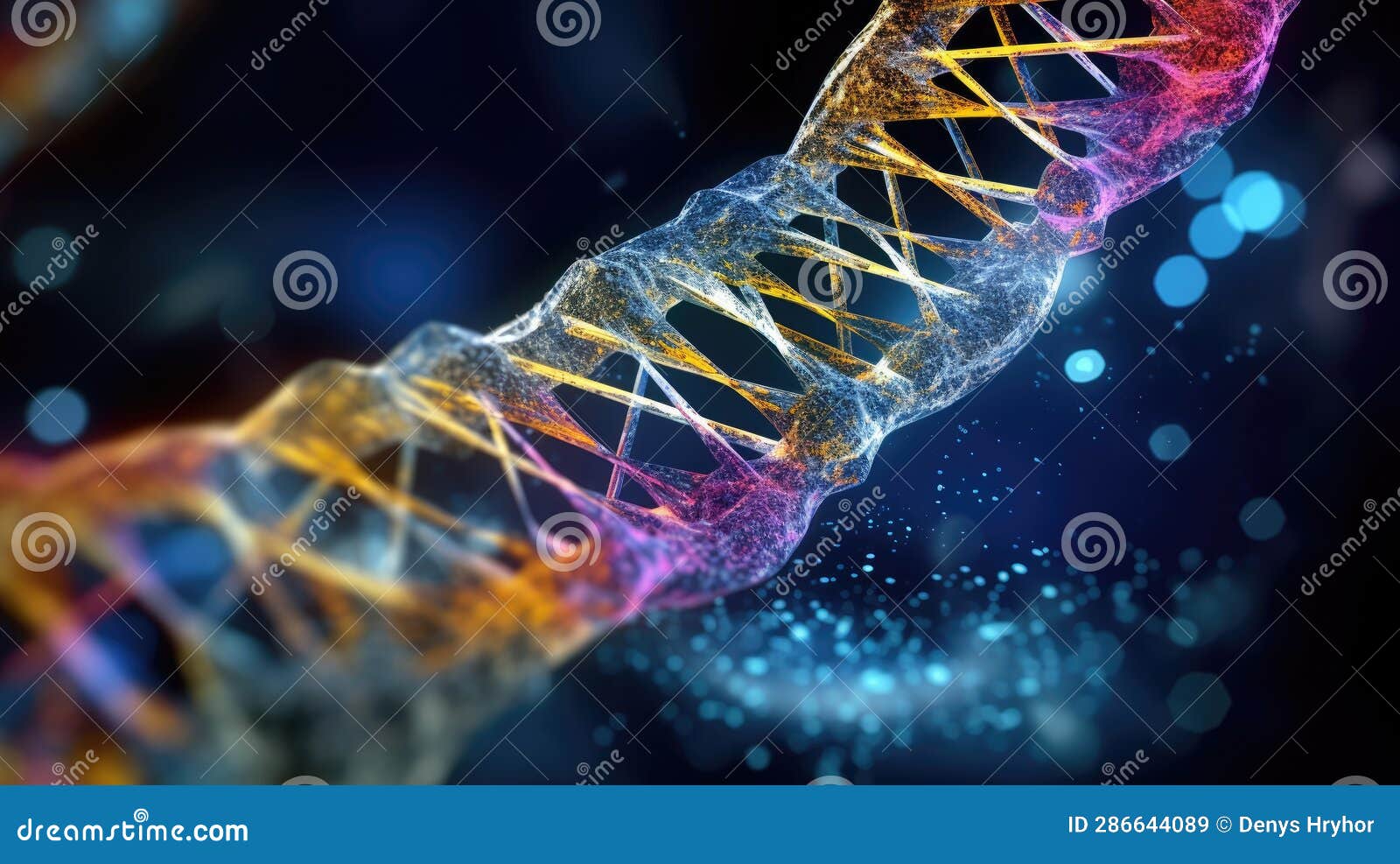 DNA Research Under the Microscope. Genetic Engineering. Laboratory Work ...
