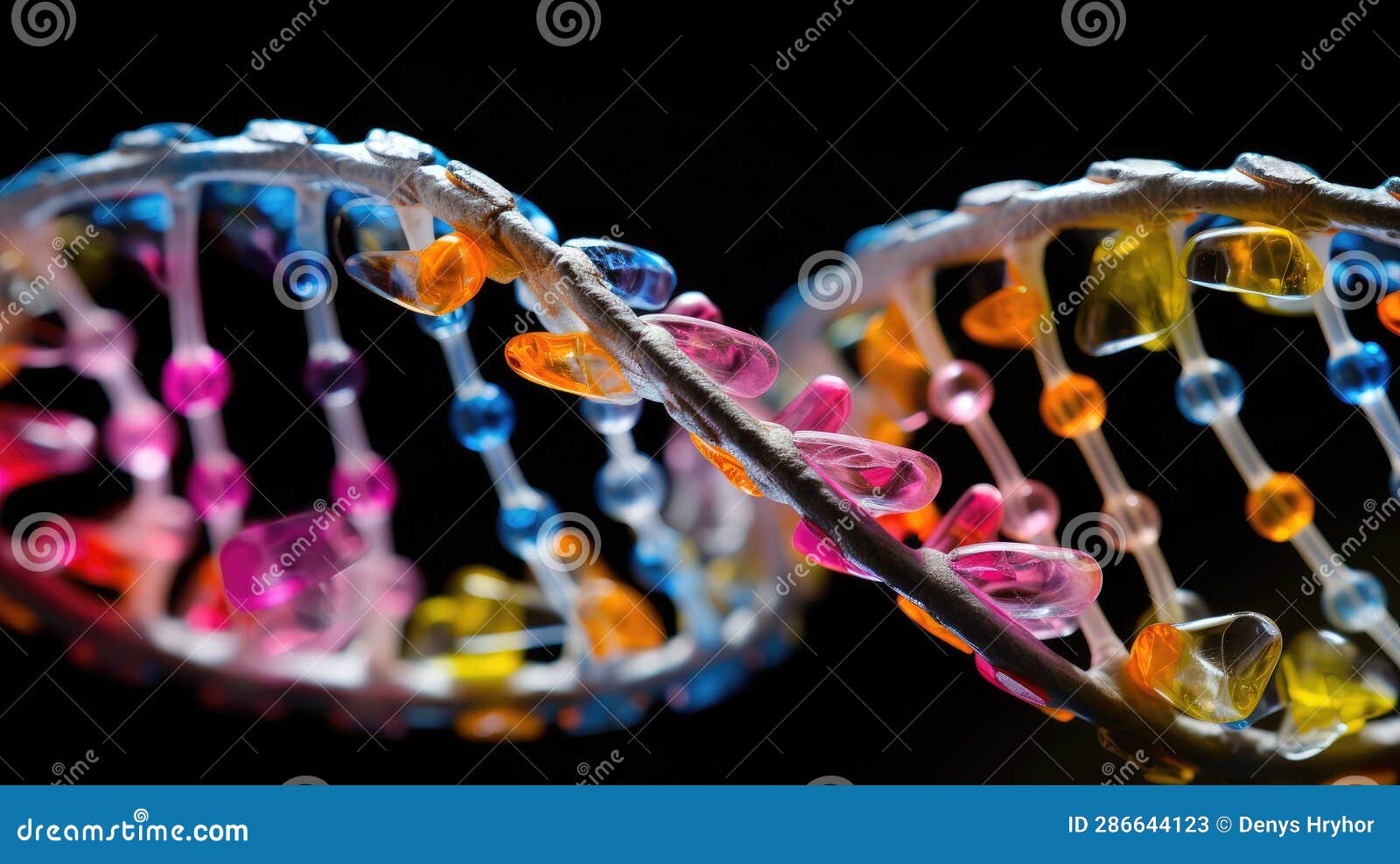 DNA Research Under the Microscope. Genetic Engineering. Laboratory Work ...