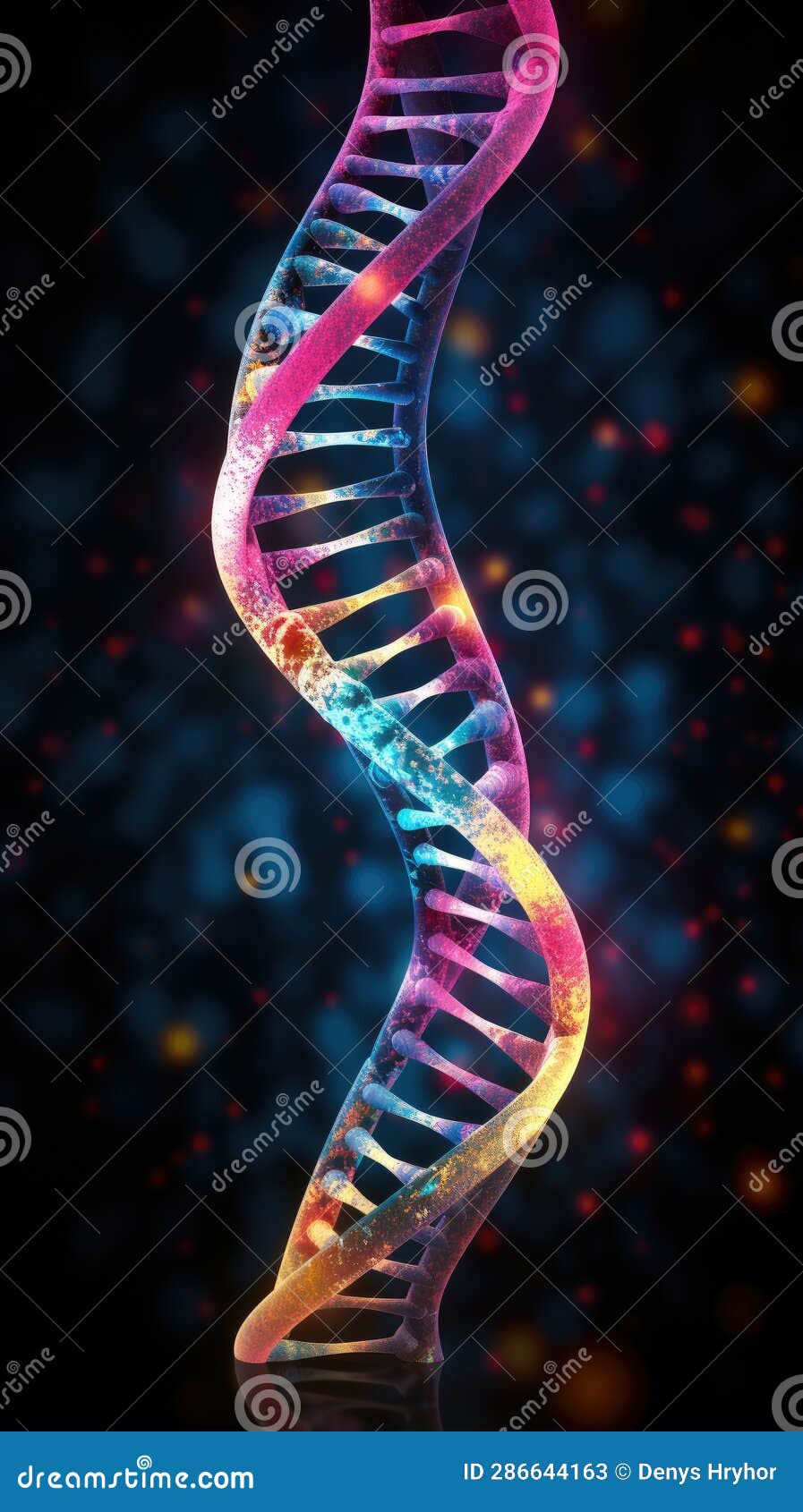 DNA Research Under the Microscope. Genetic Engineering. Laboratory Work ...