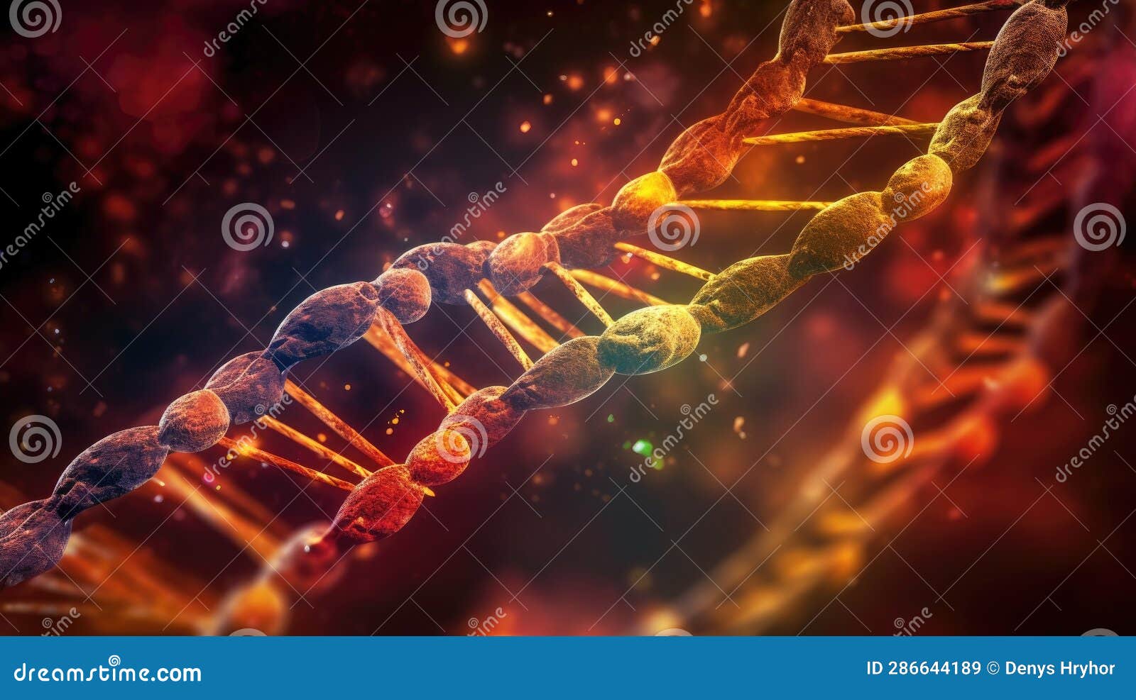 DNA Research Under the Microscope. Genetic Engineering. Laboratory Work ...
