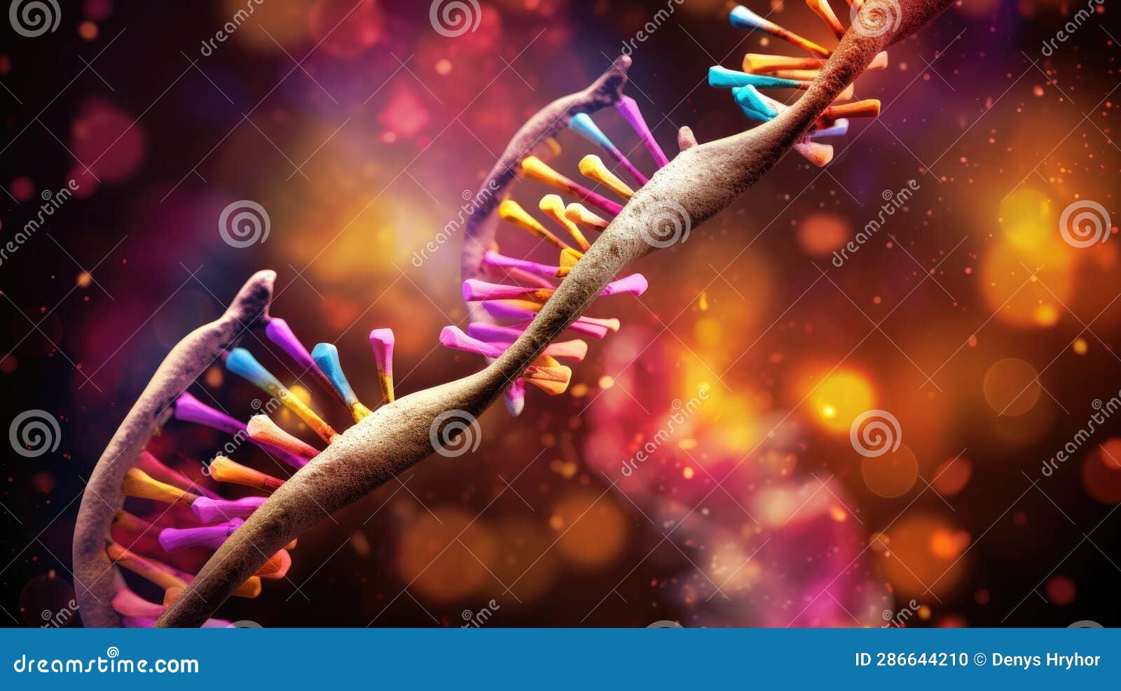 DNA Research Under the Microscope. Genetic Engineering. Laboratory Work ...