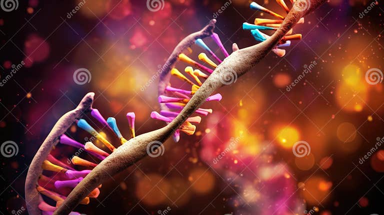 DNA Research Under the Microscope. Genetic Engineering. Laboratory Work ...