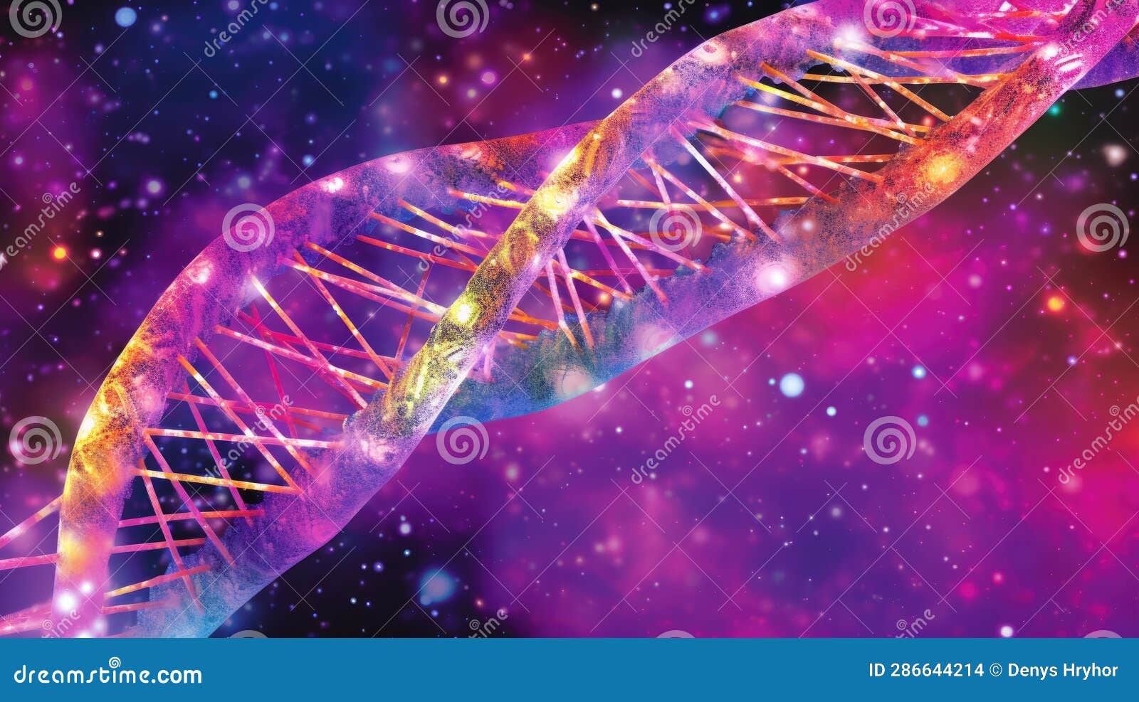 DNA Research Under the Microscope. Genetic Engineering. Laboratory Work ...