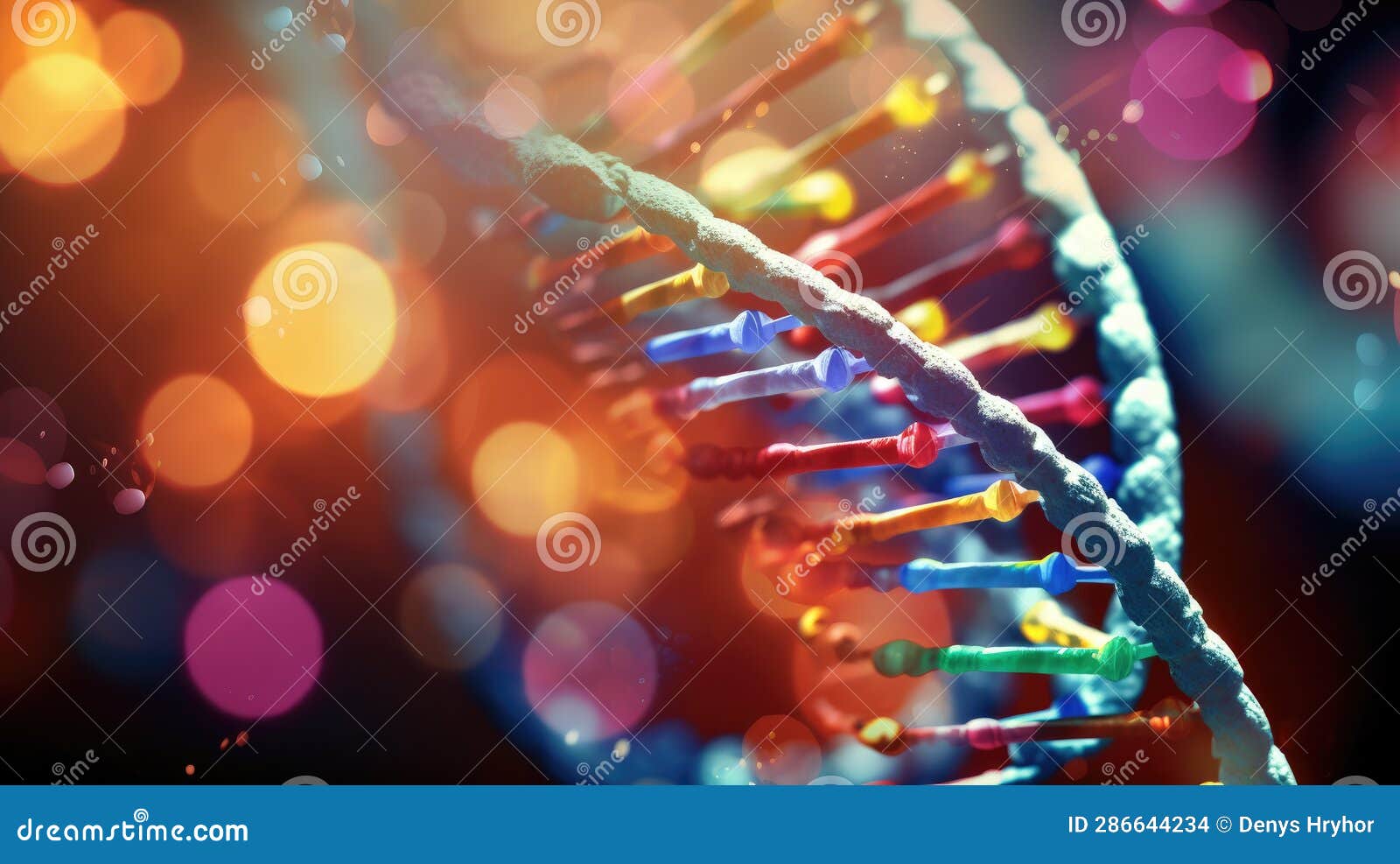 DNA Research Under the Microscope. Genetic Engineering. Laboratory Work ...