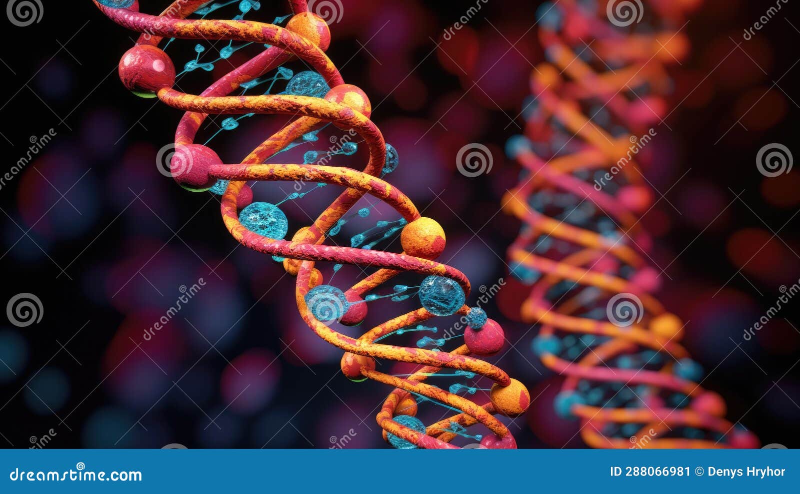 DNA Research Under the Microscope. Genetic Engineering. Laboratory Work ...