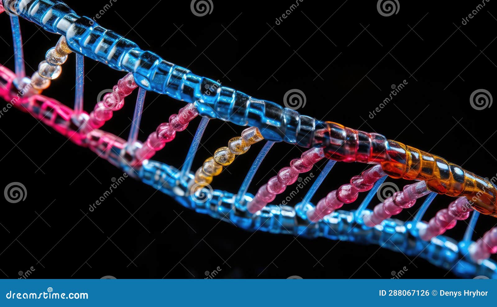 DNA Research Under the Microscope. Genetic Engineering. Laboratory Work ...