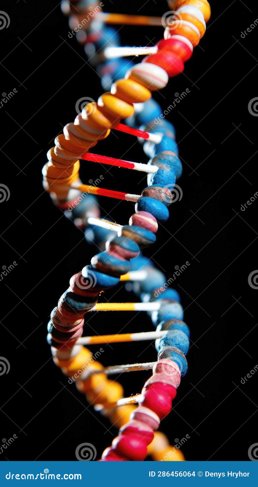 DNA Research Under the Microscope. Genetic Engineering Stock ...