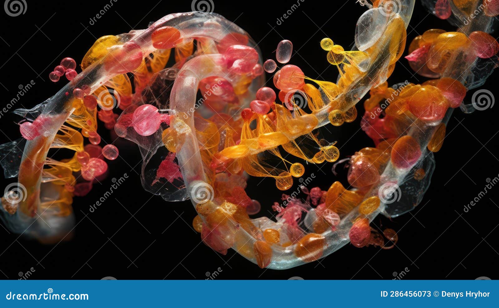 DNA Research Under the Microscope. Genetic Engineering Stock Image ...