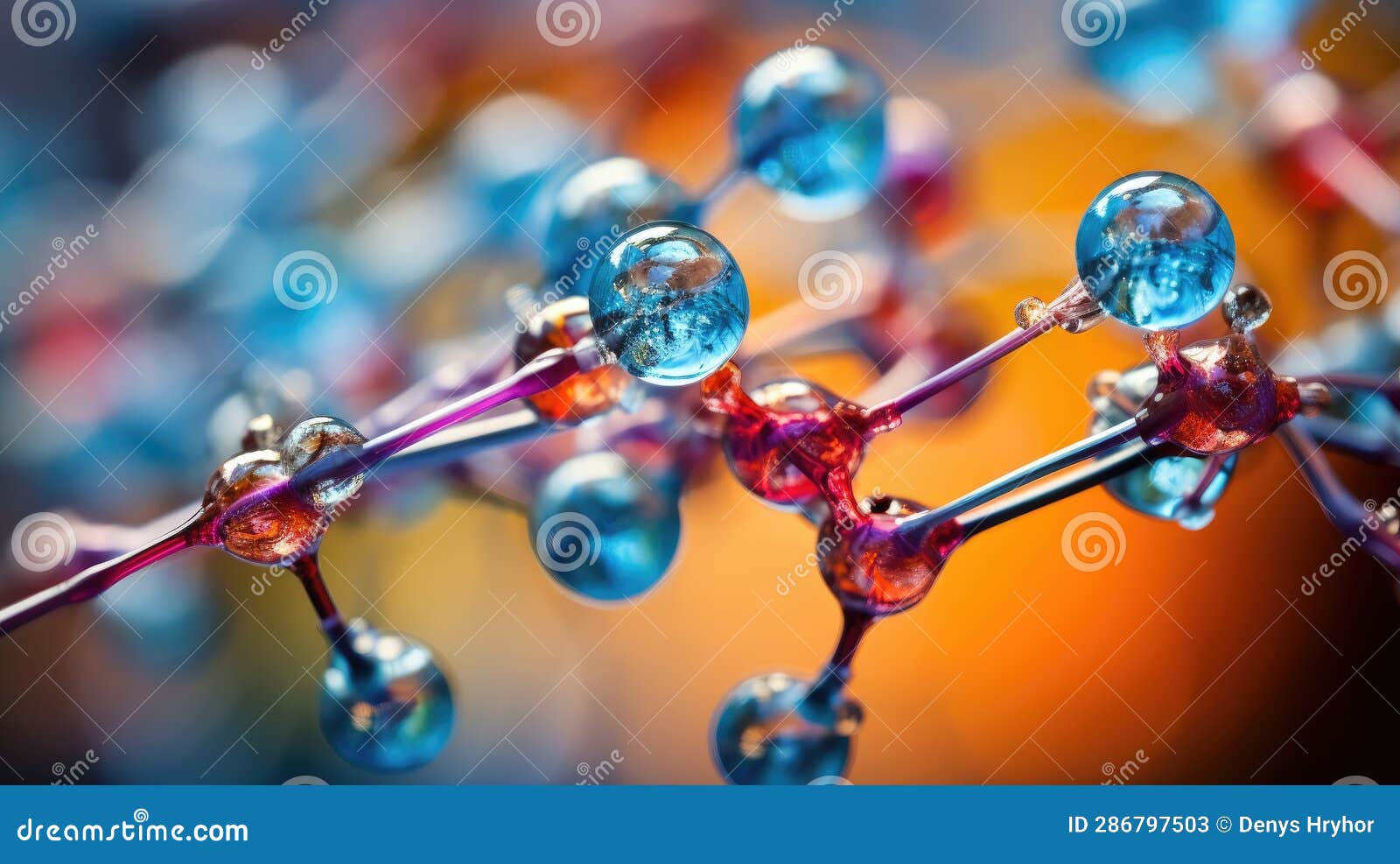 DNA Research Under the Microscope. Genetic Engineering. Laboratory Work ...